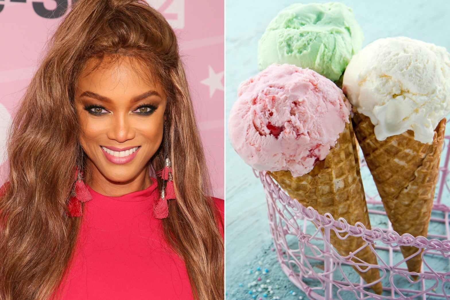 Money moves: Tyra Banks to trademark ‘Smize’ Ice Cream - Food Rips