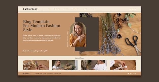 Vintage Blogger Templates for Designers and Freelancers